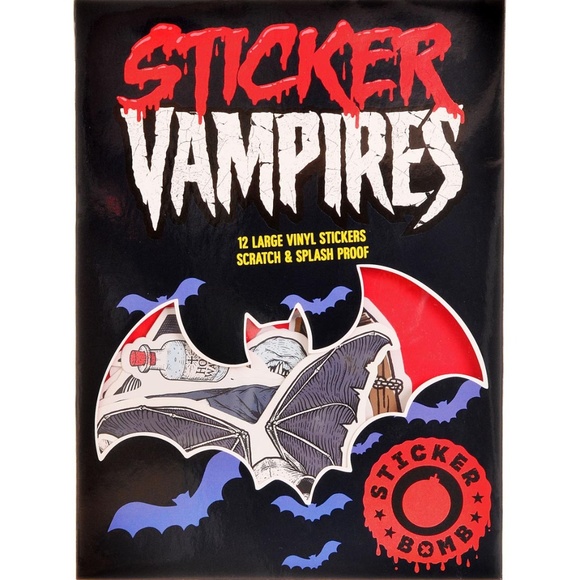 Chronicle Books | Wall Decor | New Vampires Sticker Bomb Decals Pack Of ...